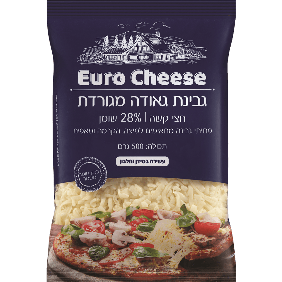 Euro Cheese Shredded Gouda 28% – Shoppy Supermarket Israel