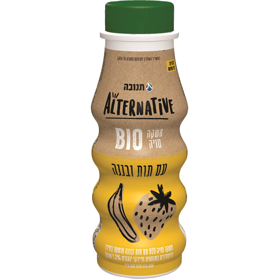 Tnuva Alternative Bio Soy Beverage - strawberry banana flavor – Shoppy ...